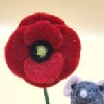 Poppy Mouse - needle felted | Buy Indie