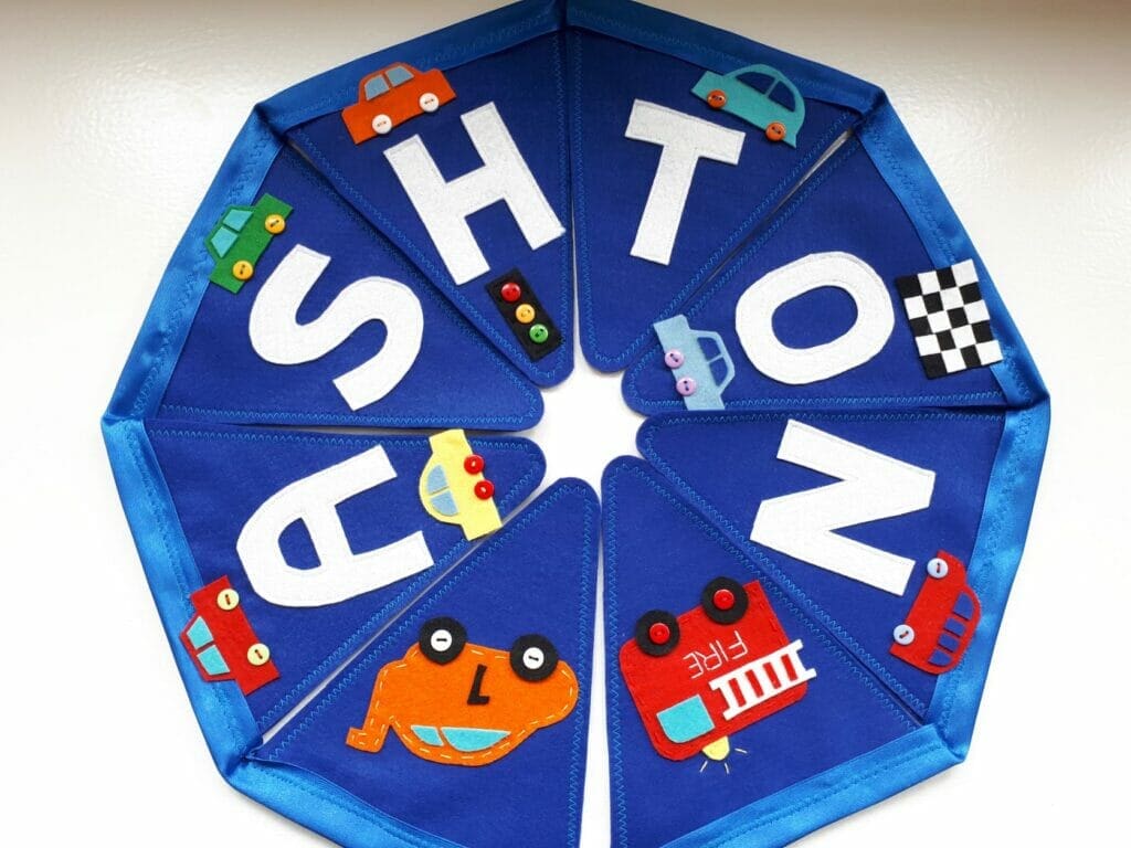 Handmade Car Bunting Personalised | Buy Indie